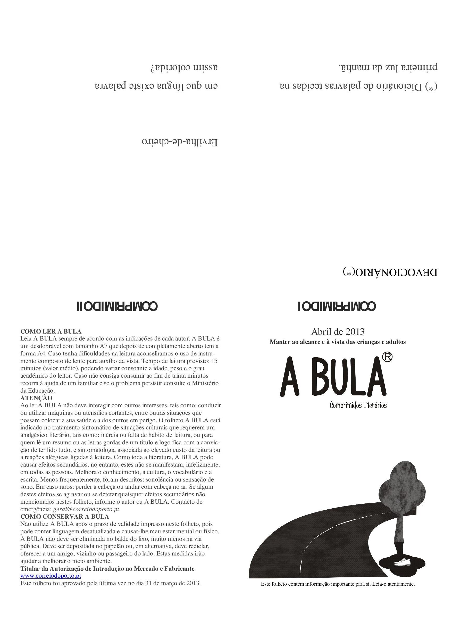 A BULA: apresentação | Correio do Porto